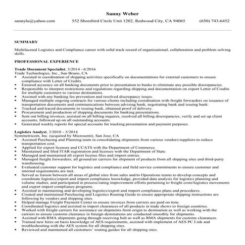 sue's resume 1 | RTF
