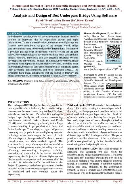 Analysis & design of T-Beam bridge | PPTX