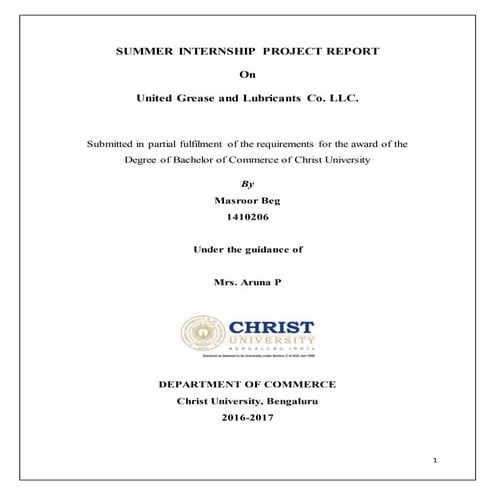 SUMMER INTERNSHIP REPORT 0.2v [FINAL] | DOCX