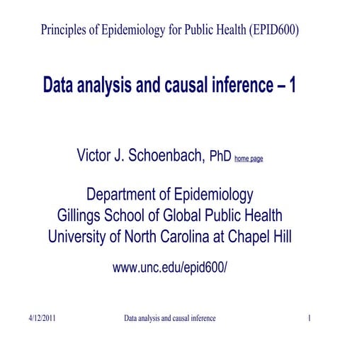 13a Data analysis and causal inference – 1 | PPT | Chemistry | Science