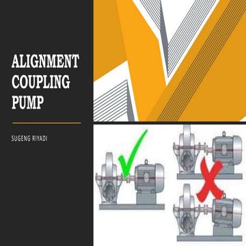 ALIGNMENT COUPLING PUMP proses enginering | PPTX