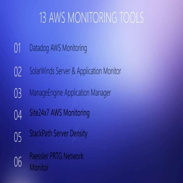 13 AWS MONITORING Tools.pptx