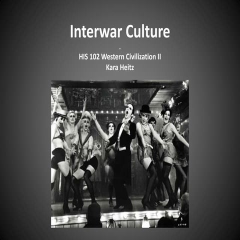 Inter-war culture | PPT