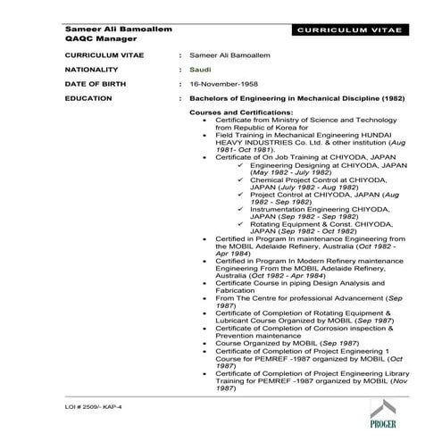 2509- CV2016 | DOC | Construction Industry | Industries