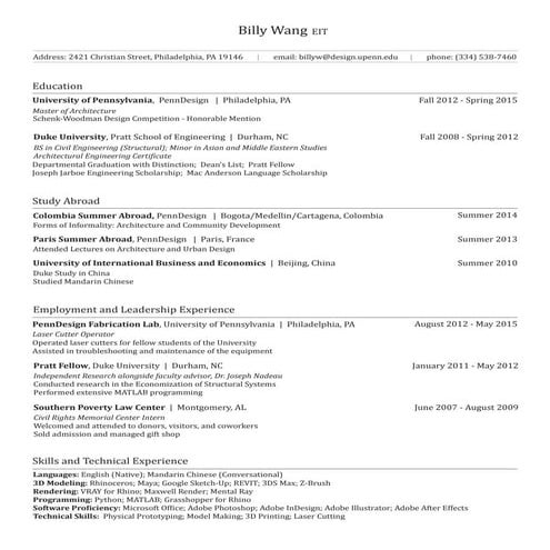 Christian Bush Resume | DOC