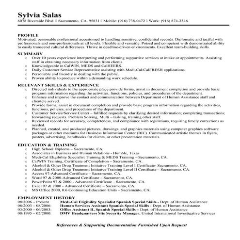 Social Work Resume | PDF