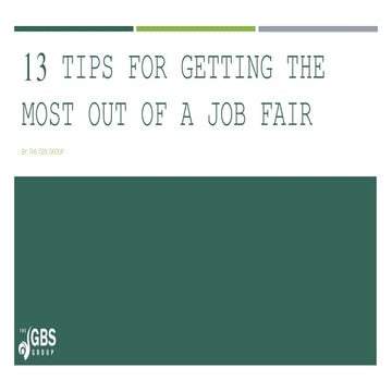 Job Fair Presentation | PPTX