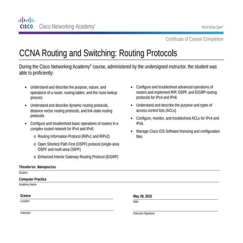 CCNA Routing and Switching Essentials