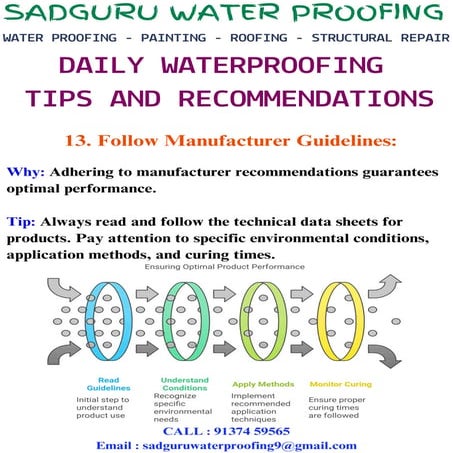 Follow Manufacturer Guidelines - Daily Tips and Recommendations | PDF