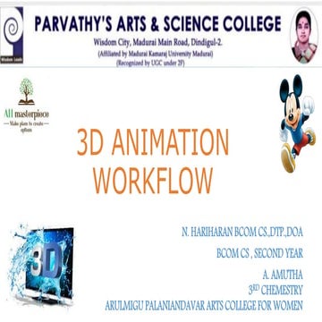 (1) 3 d animation workflow ppt ah authors | PPT
