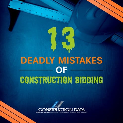 13 Deadly Mistakes of Construction Bidding | PDF