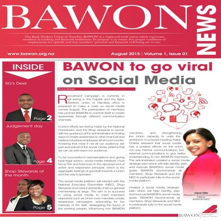 BAWON Newsletter 1 | PDF