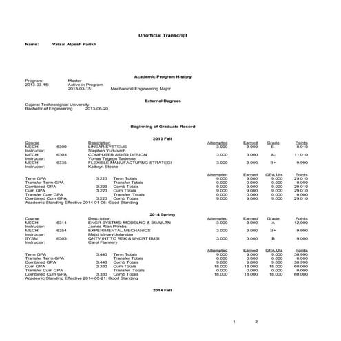 Transcript - Vatsal Parikh | PDF