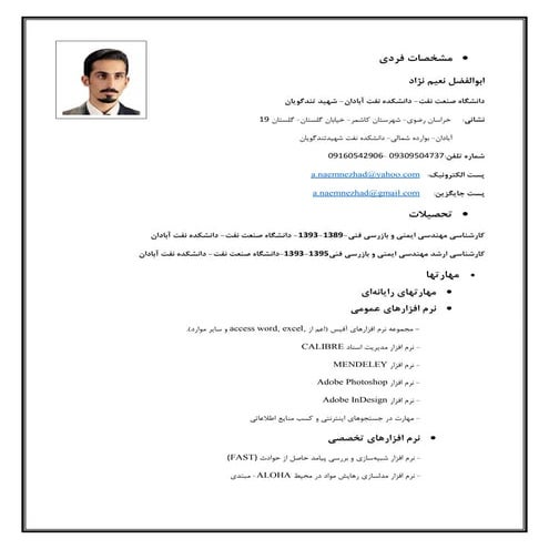 CV-persian | PDF