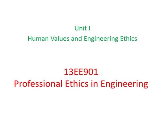 GE8076- PROFESSIONAL ETHICS IN ENGINEERING | PPT | Spirituality ...