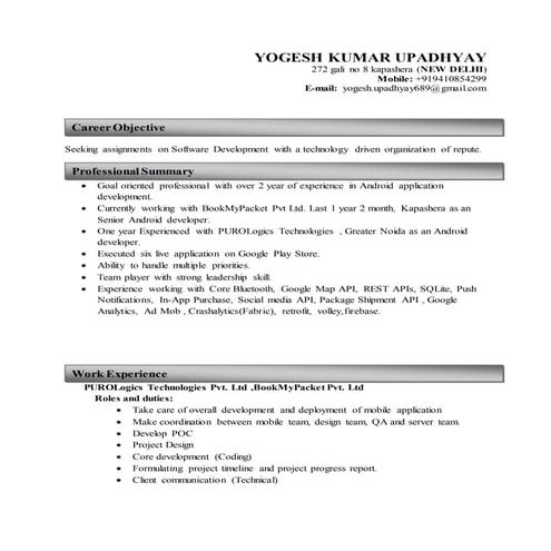 yogesh CV | DOCX