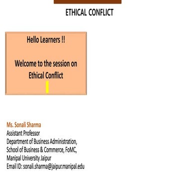 #13 Ethical Conflict.pptx conflict ethical | PPT