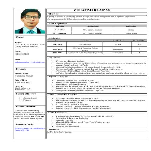 MUHAMMAD FAIZAN - Latest | PDF