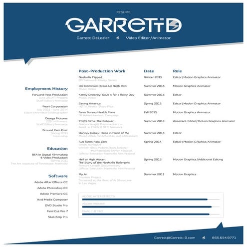 Garrett DeLozier Resume | PDF