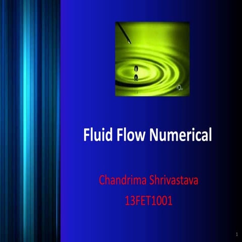Fluid flow numerical | PPTX