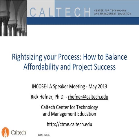 Rightsizing your Process: How to Balance Affordability and Project ...