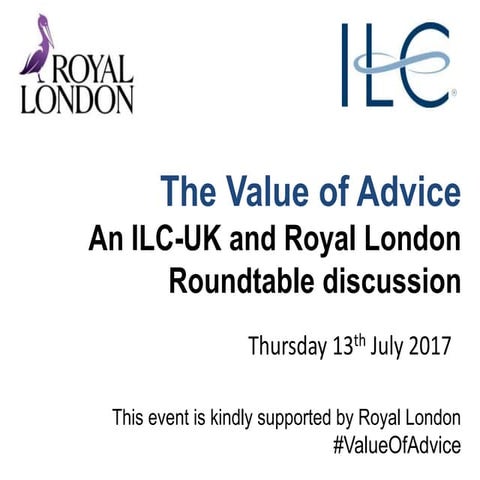 ILC-UK - The Value of Financial Advice | PPTX