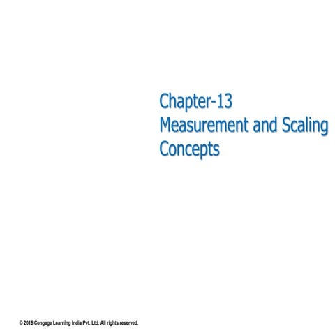 13 measurement & scaling | PPT