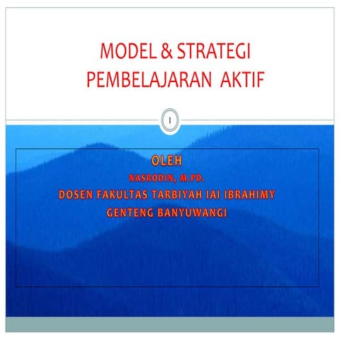 13 MODEL & STRATEGI PEMBELAJARAN AKTIF.ppt