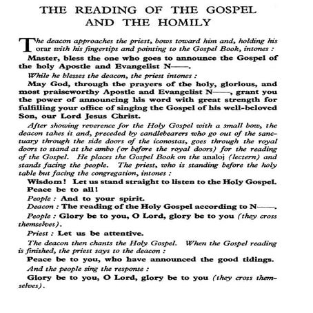 13 notes the reading of the gospel and homily | PDF | Christianity ...