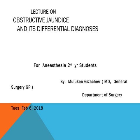 Obstructive jaundice | PDF