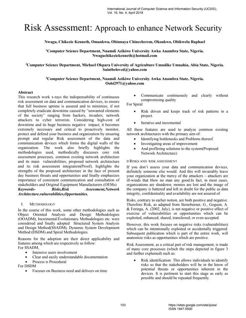 IT Security management and risk assessment | PPT