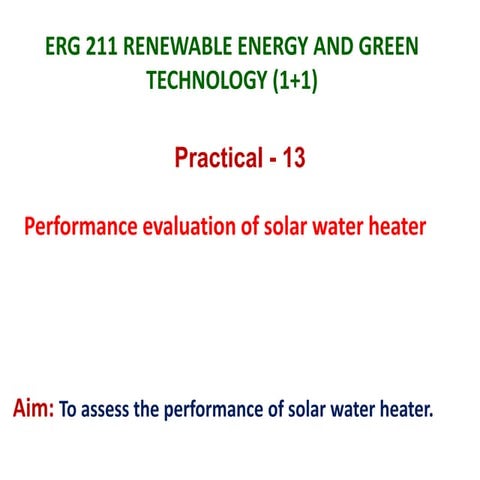 13 Performance evaluation of solar water heater.ppt