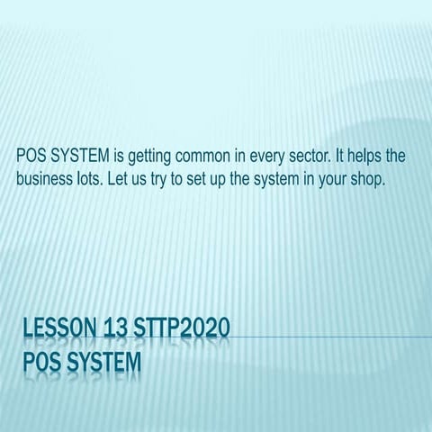 13 pos system sttp2020 | PPTX