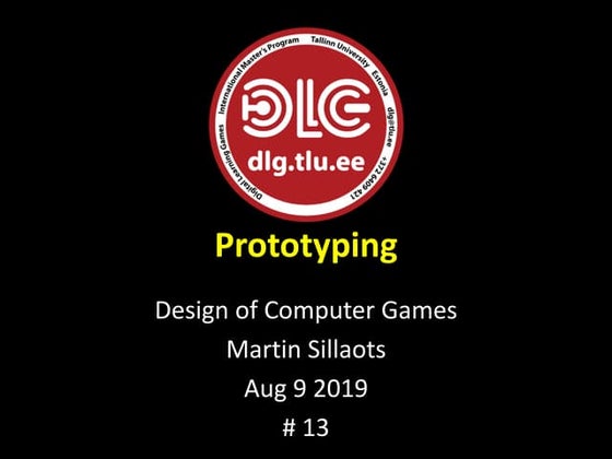 Introduction To Game Design Ppt
