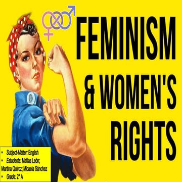"Feminism and womens rights" | PPTX