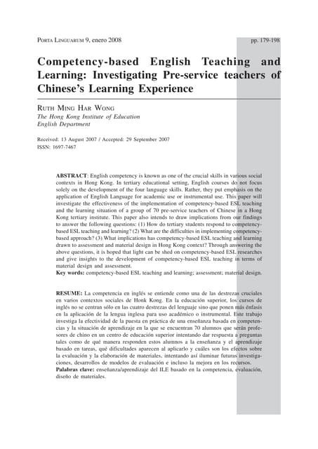 Competency based language teaching | PPTX