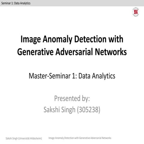 Image Anomaly Detection With Generative Adversarial Networks Pdf