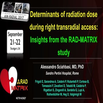 13 Sciahbasi aimradial20170921 RAD-MATRIX study | PPT