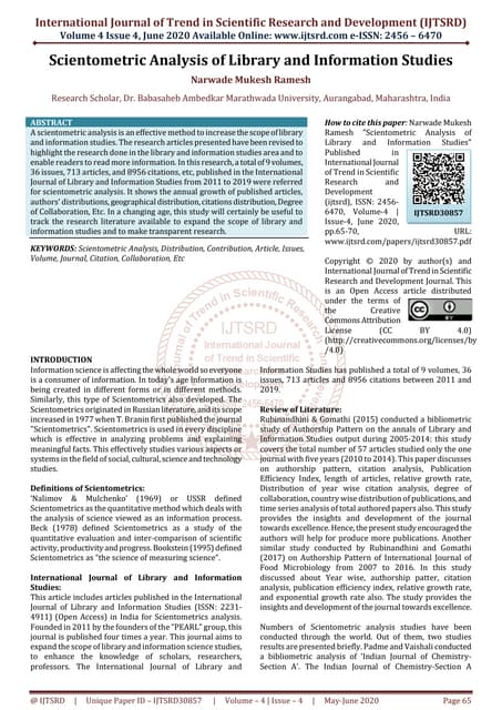A Bibliometric Analysis | PDF