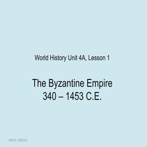 13 sswh04 a01o_the byzantine empire | PPTX