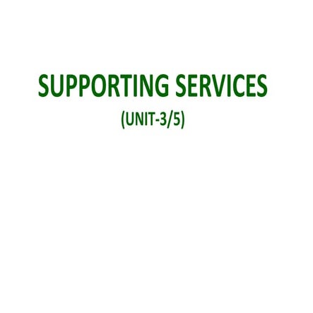 13 supporting services d | PPT