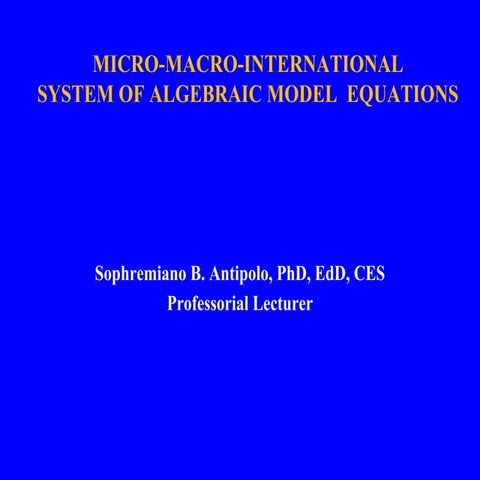 13 System Of Algebraic Model Pdf