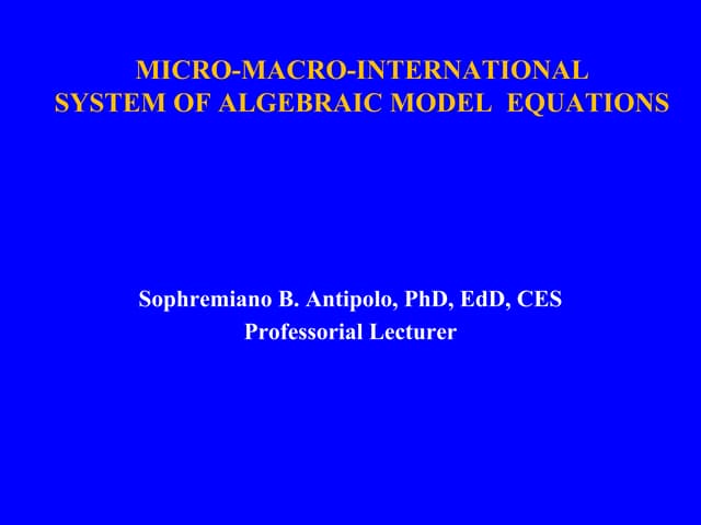 13 System Of Algebraic Model Pdf