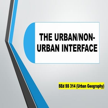 Community types: urban, rural and suburban. | PPT