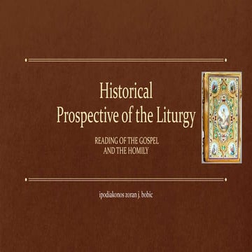 13 the reading of the gospel and the homily | PPT