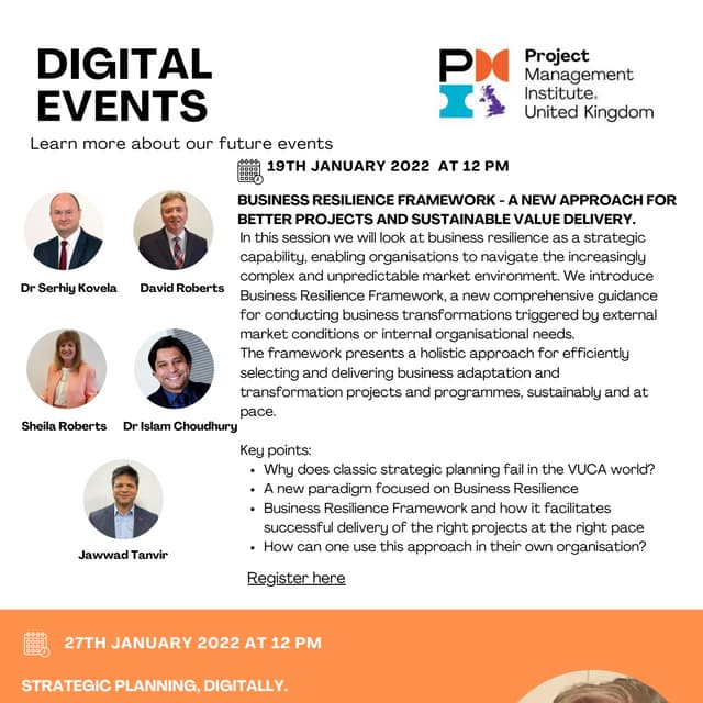 PMI UK Upcoming Events | PDF
