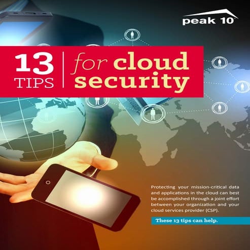 13 Tips for Cloud Security | PDF | Cloud Computing | Internet