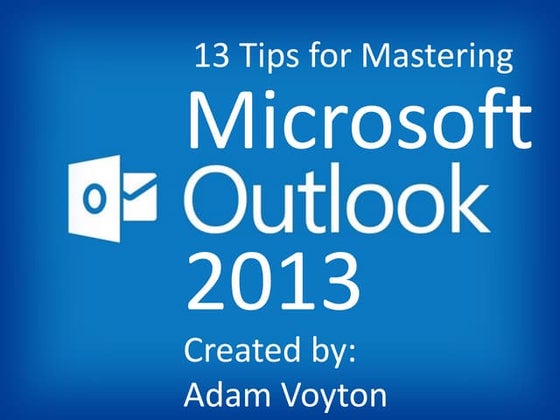 Introduction to Microsoft Outlook | PDF