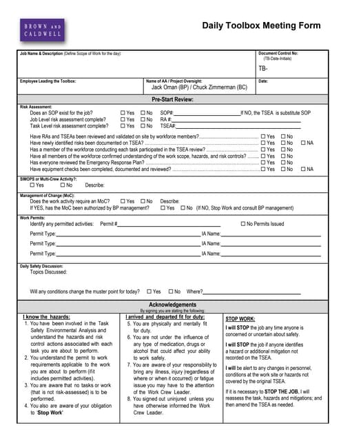 Quality ToolBox Talk_Quality Management in Construction 101(for Senior ...