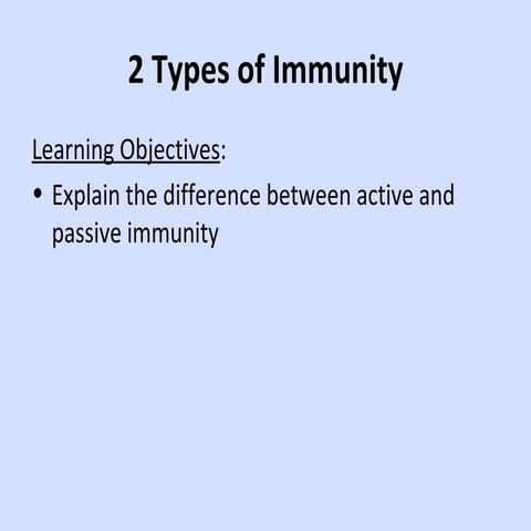 Y8 Humans 13 two types of immunity | PPT